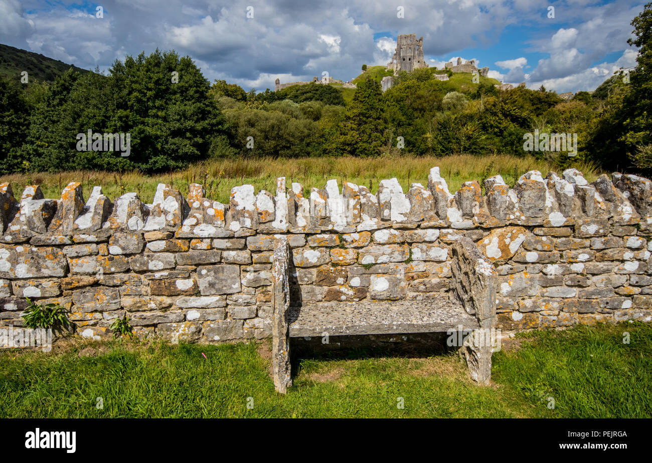God's Acre cemetery at Corfe Castle near Wareham, Dorset, UK Stock ...