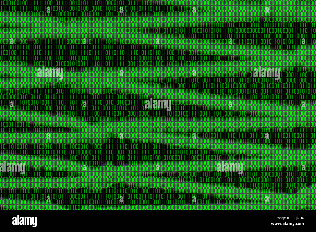 Green background binary code zero hi-res stock photography and images ...