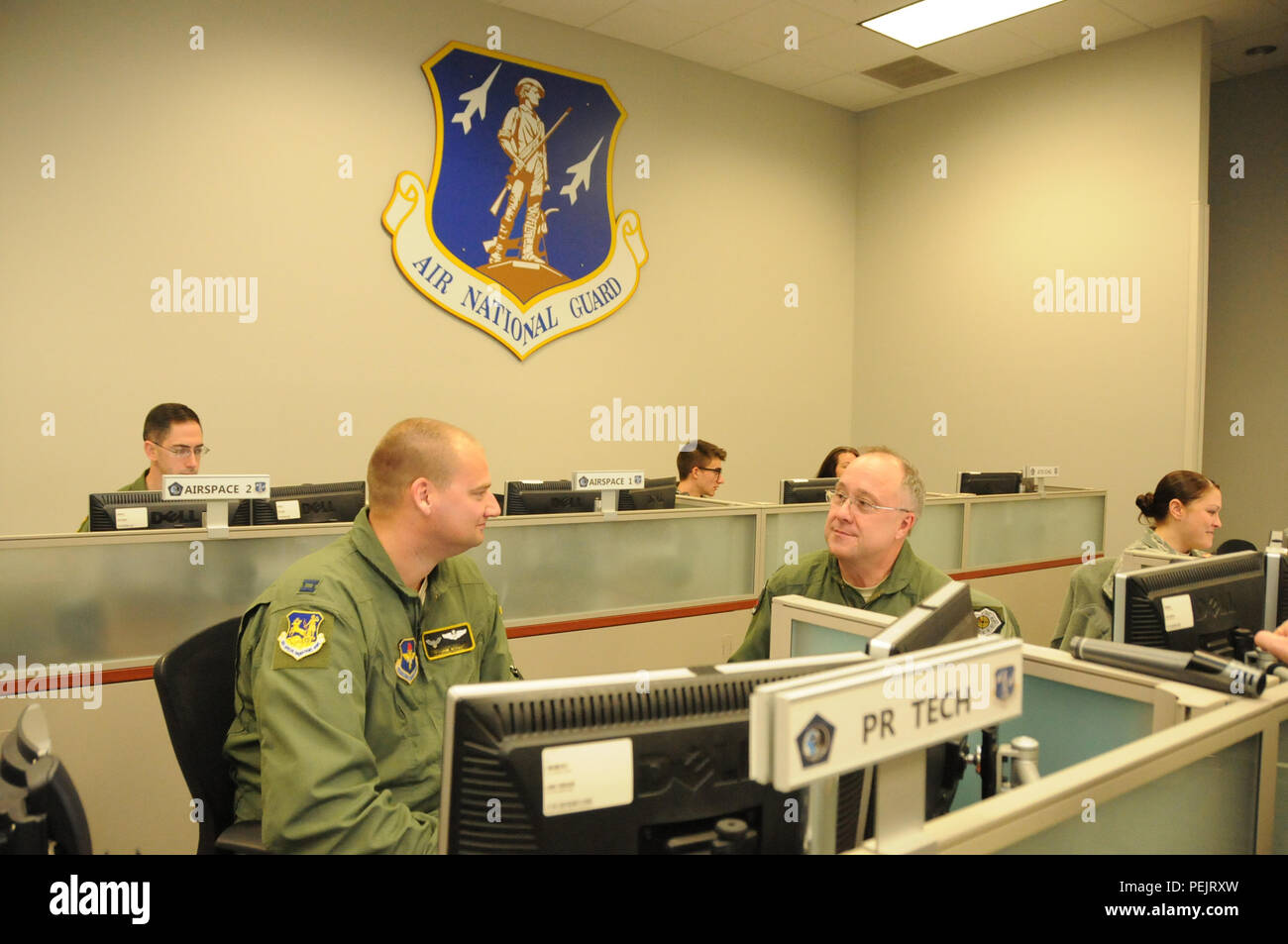 Members of the 183rd Air Operations Group conducted simulated personnel ...