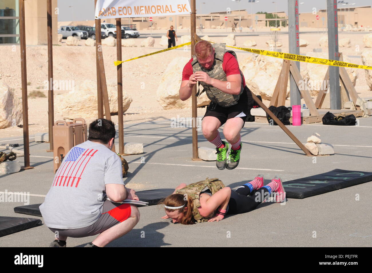 Service members showed their strength during the EOD 130 Memorial at Al ...