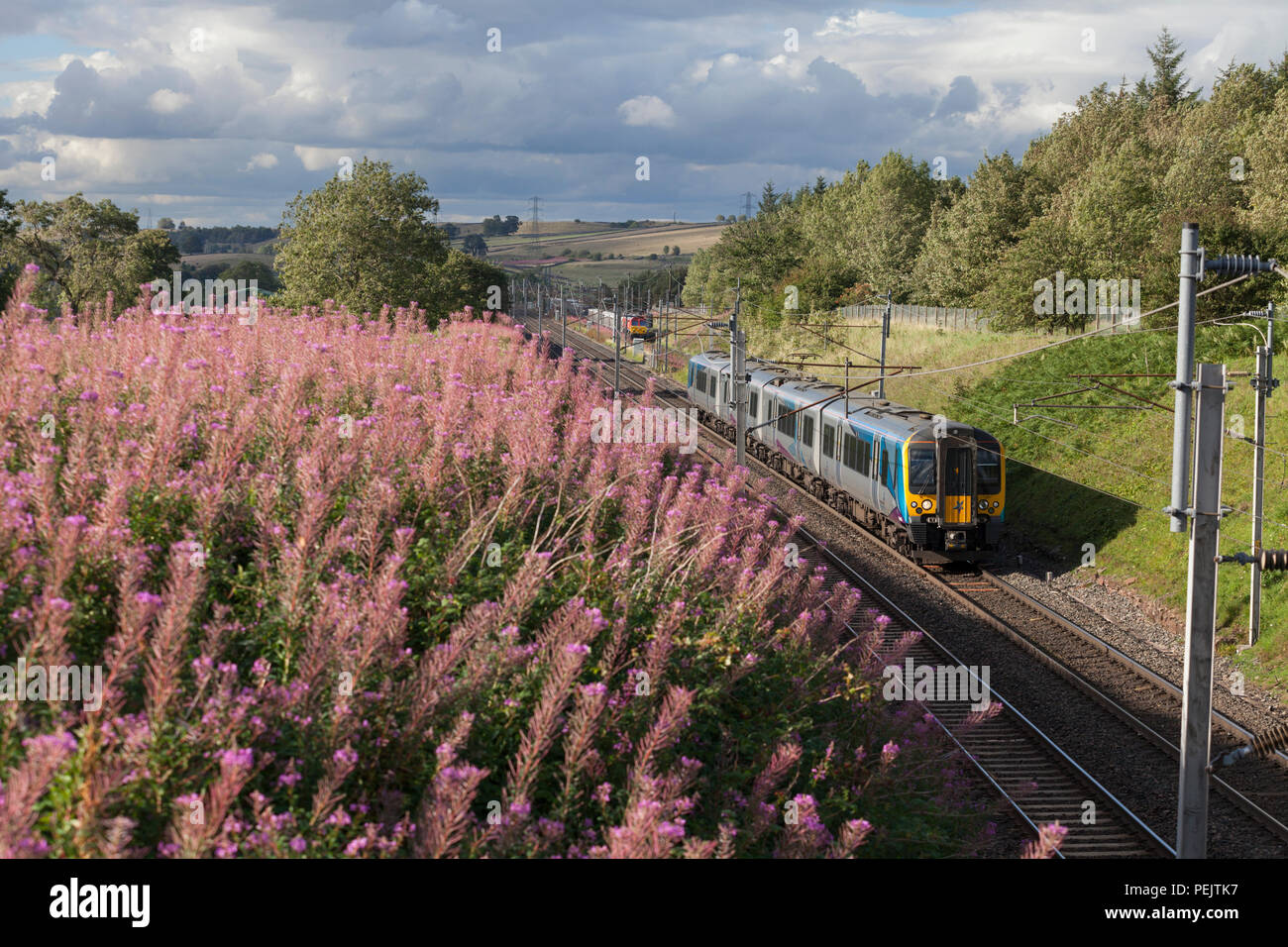 A First Transpennine Express class 350 Electric train passes Hardendale ...