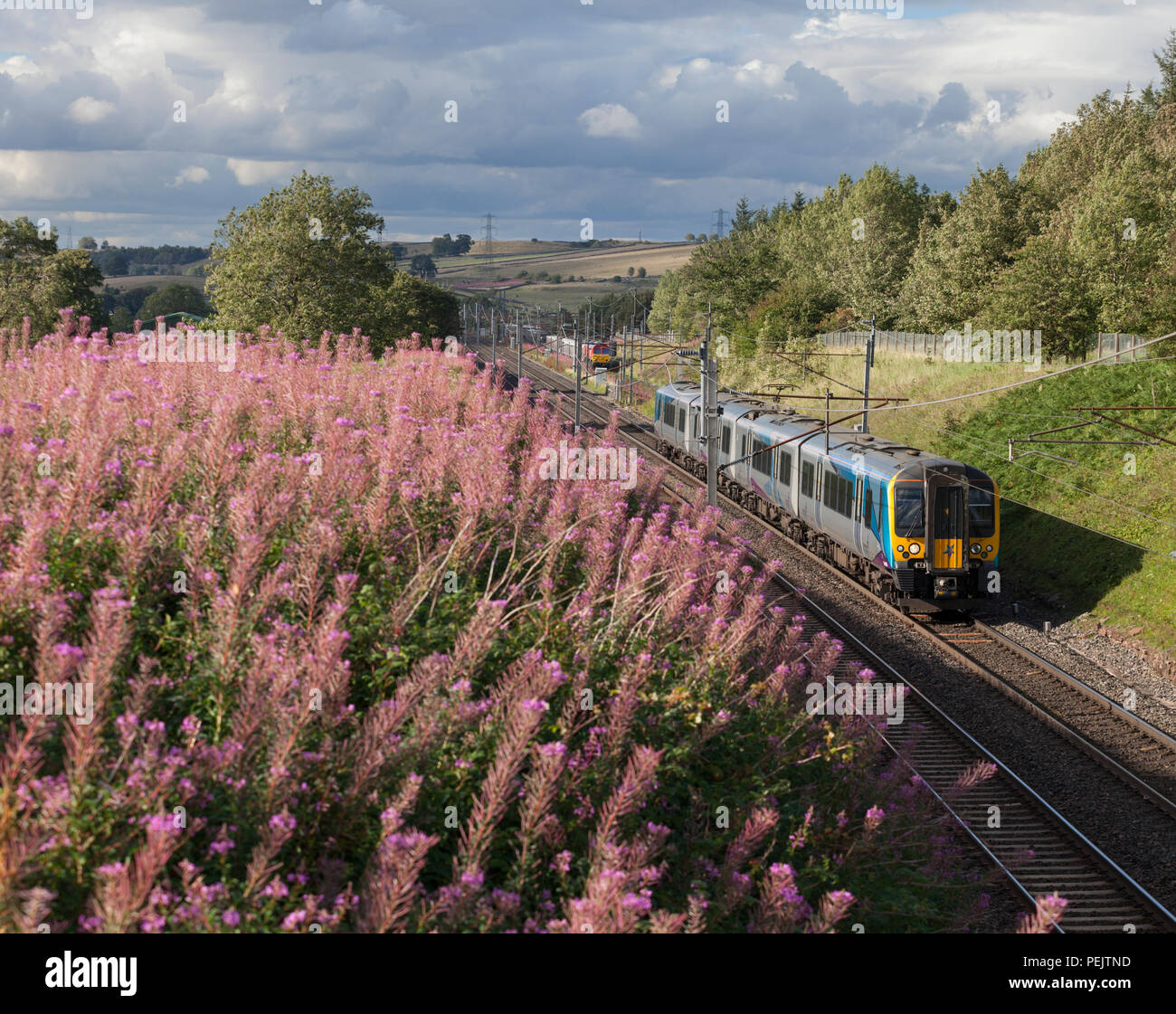 A First Transpennine Express class 350 Electric train passes Hardendale ...