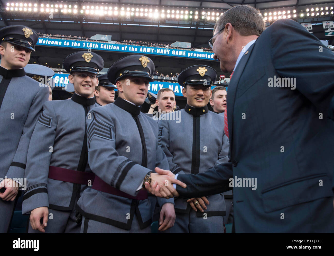 Secretary of Defense Ash Carter meets West Point Cadets at the 2015 ...