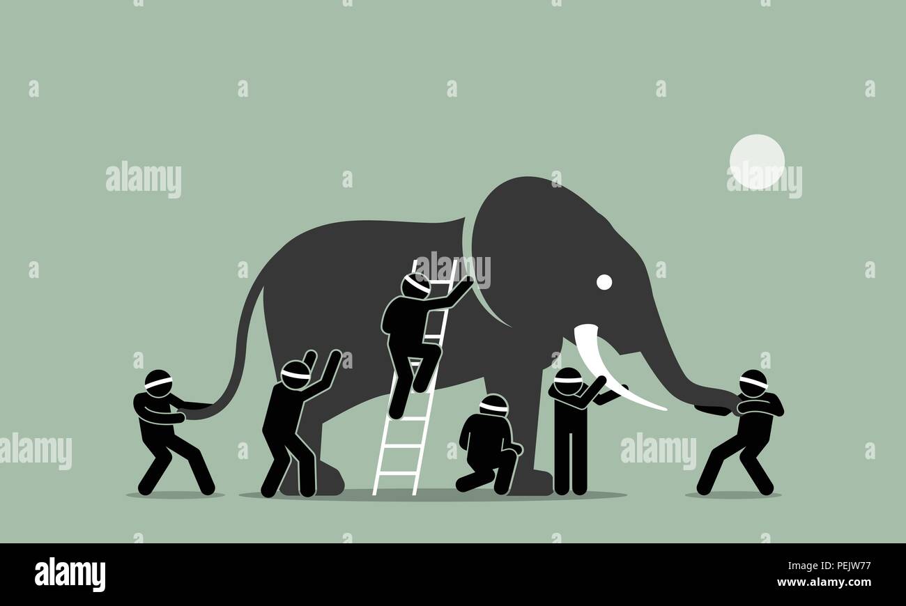 Vector artwork illustration depicts the concept of perception, ideas ...