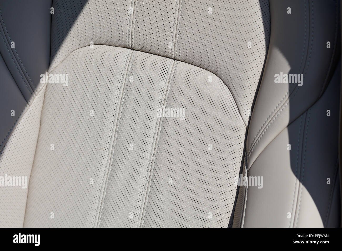 Leather armchair of a luxury car Stock Photo - Alamy