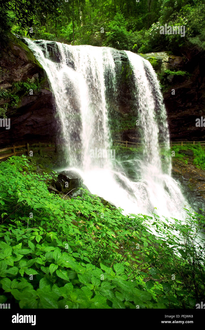 North carolina walk behind waterfall hi-res stock photography and ...