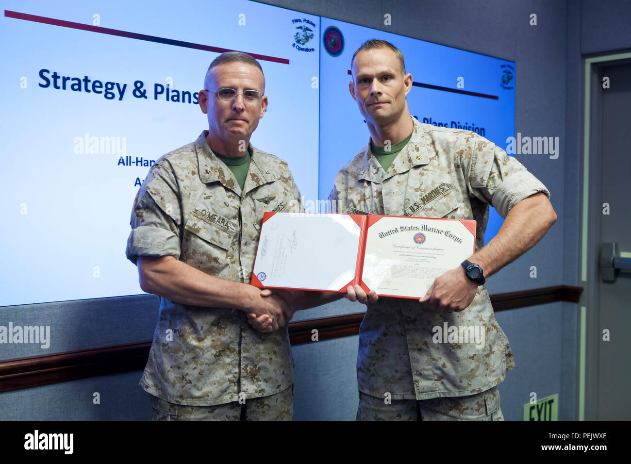 U.S. Marine Corps Brig. Gen. James Scott O’Meara, director, Strategy ...