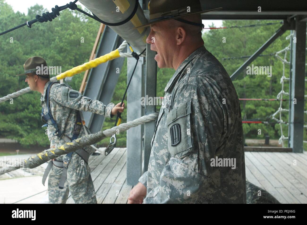 Army Reserve Drill Sergeants, Staff Sgt. Richard Parker from A. Company ...
