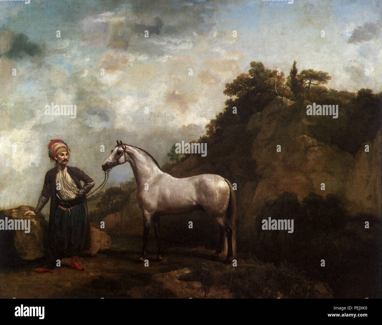 Arabian Groom, Stubbs, George Stock Photo - Alamy