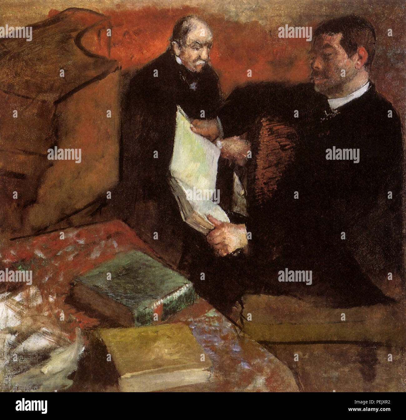 Portrait of Two Men, Degas, Edgar Stock Photo - Alamy