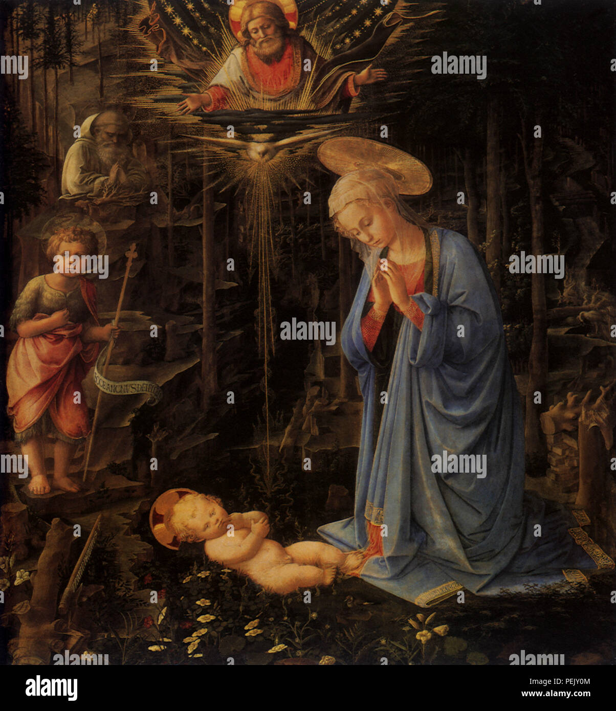 Filippo lippi adoration hi-res stock photography and images - Alamy