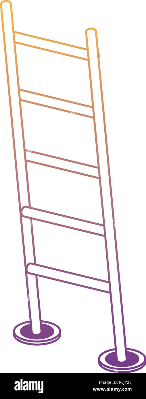 ladder icon over white background, vector illustration Stock Vector ...