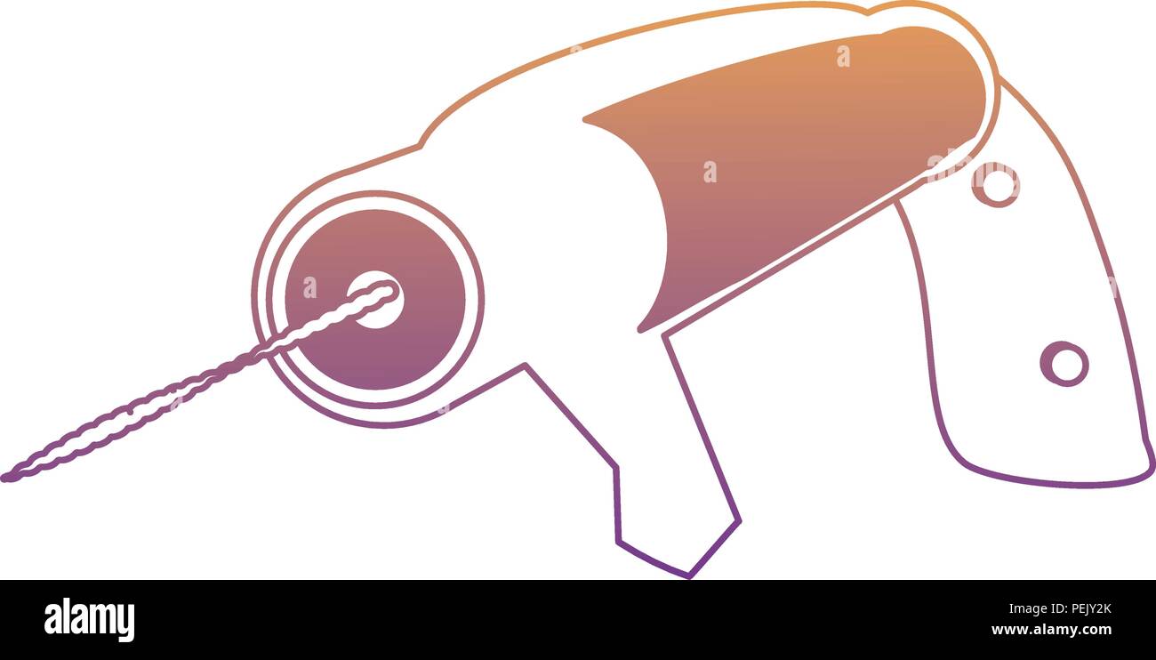 drill tool icon over white background, vector illustration Stock Vector ...