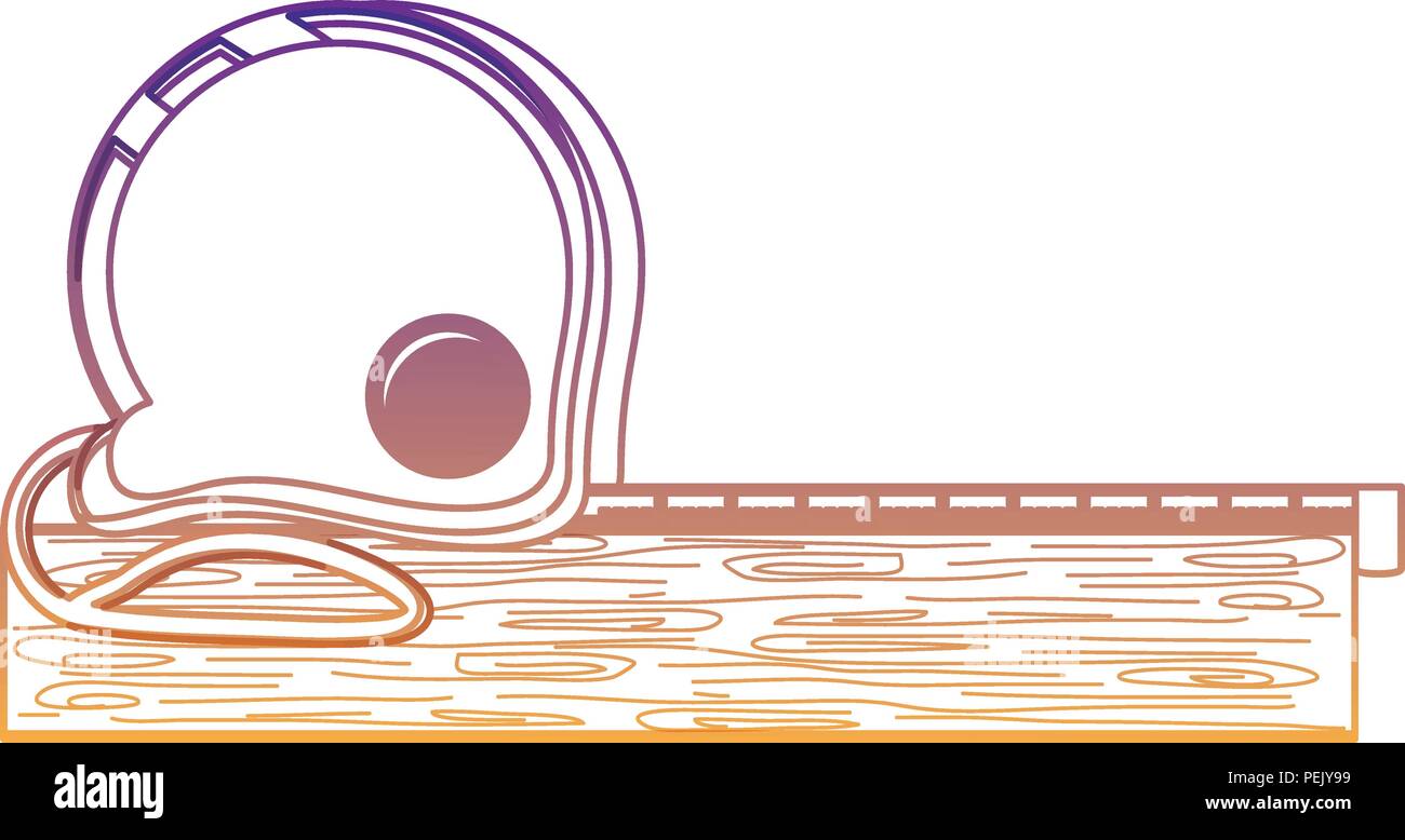 measuring tape and wood board over white background, vector ...