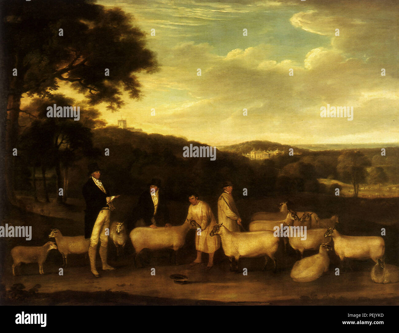 Thomas Coke and his Southdown Sheep, Weaver, Thomas Stock Photo - Alamy