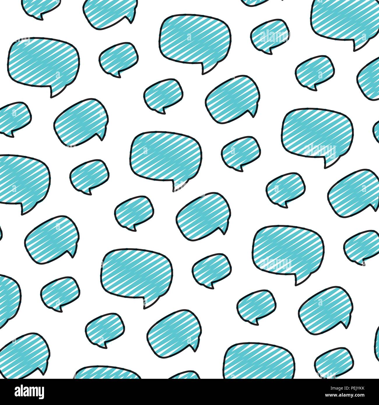 doodle graphic chat bubble message background Stock Vector Image & Art ...