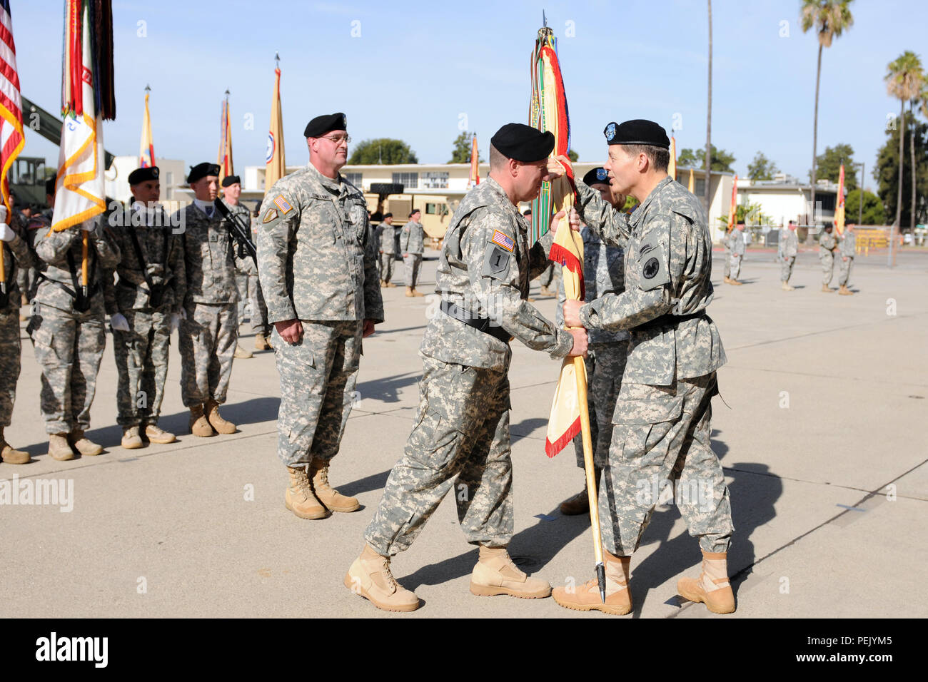 Lt. Gen. Jeffrey Talley (right), commander of the U.S. Army Reserve ...