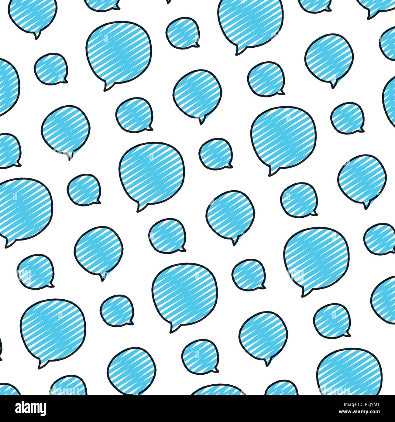 doodle graphic chat bubble dialogue background Stock Vector Image & Art ...