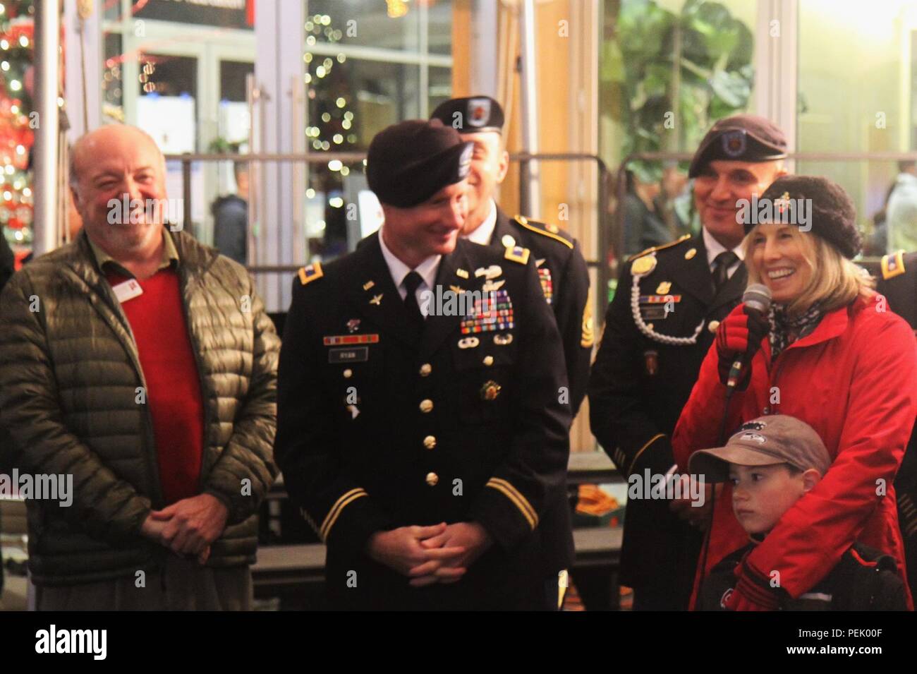 University Place Mayor Denise McCluskey is joined by Col. William A ...