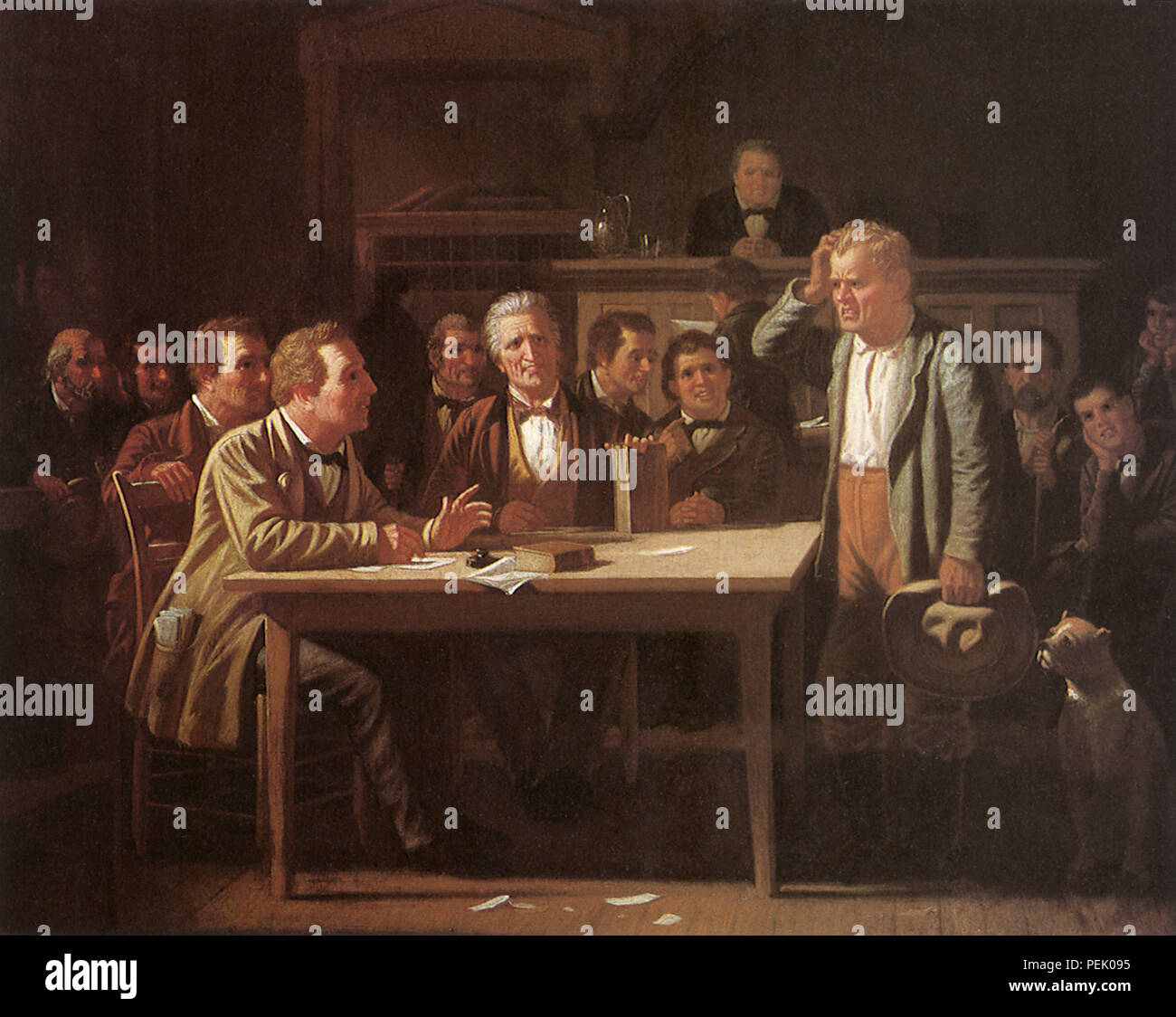 The Puzzled Witness, Bingham, George Caleb Stock Photo - Alamy
