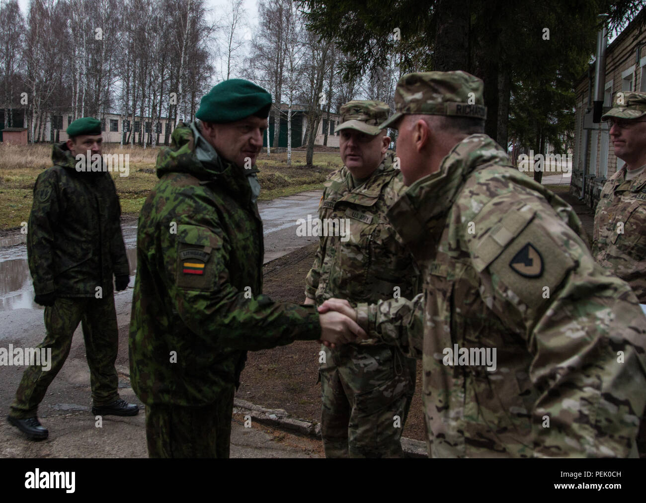 Maj. Gen. Almanatas Leika, commander of the Lithuanian Land Forces, is ...