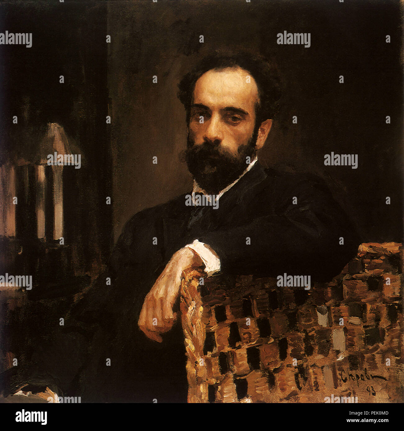 Portrait of a Painter, Serov, Valentin Alexandrovitch Stock Photo - Alamy
