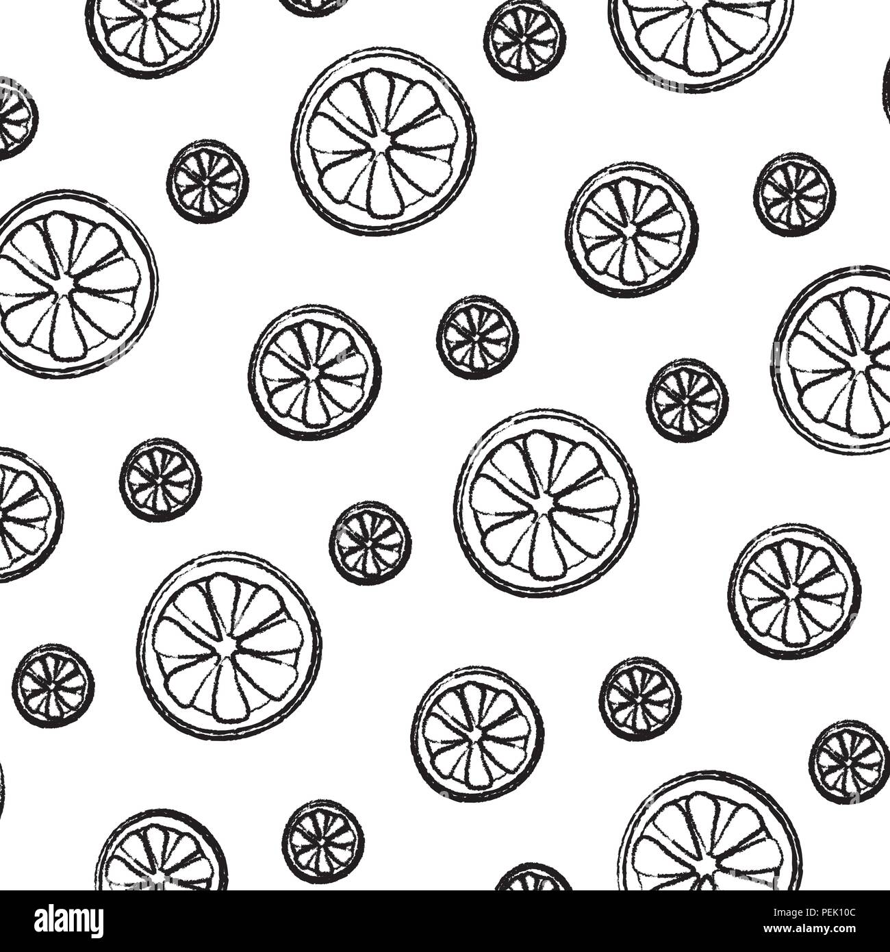 grunge exotic slice lemon fruit background Stock Vector Image & Art - Alamy