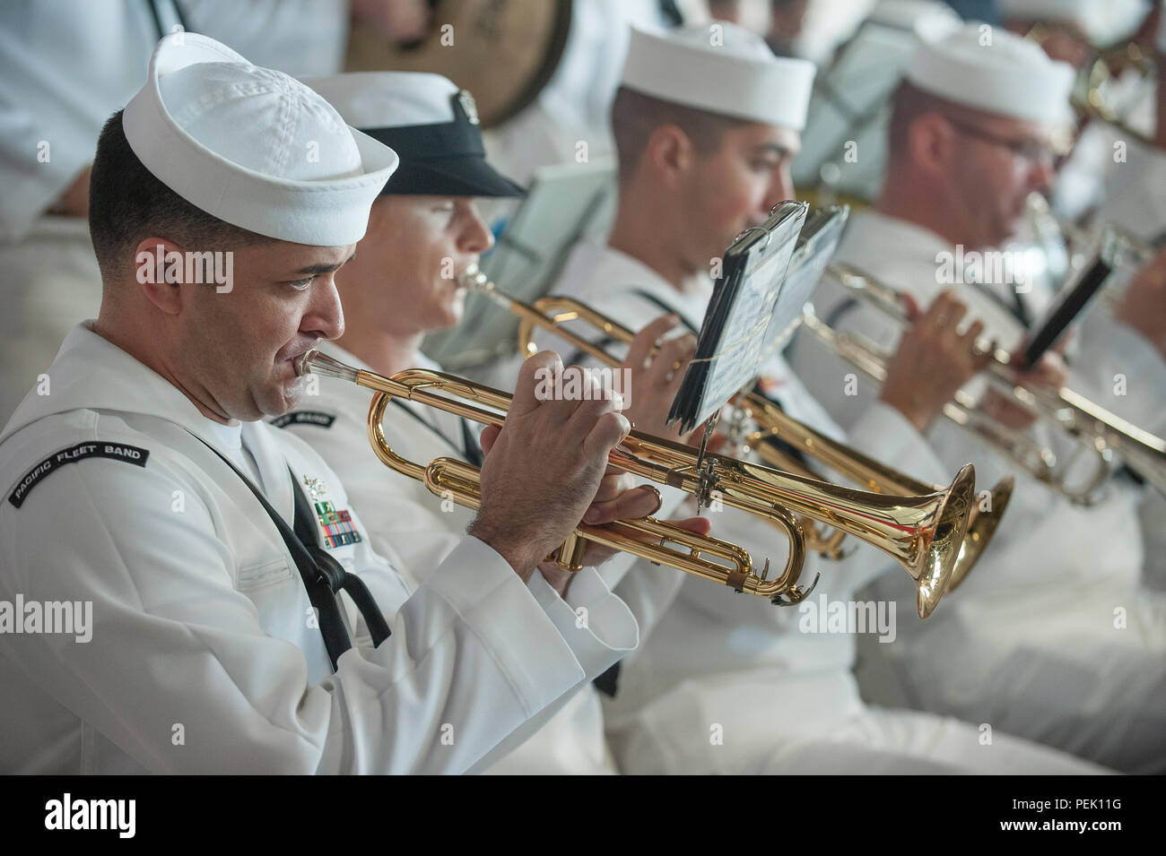 U.S. Navy Musician 1st Class Brandon Barbie, U.S. Pacific Fleet Band ...