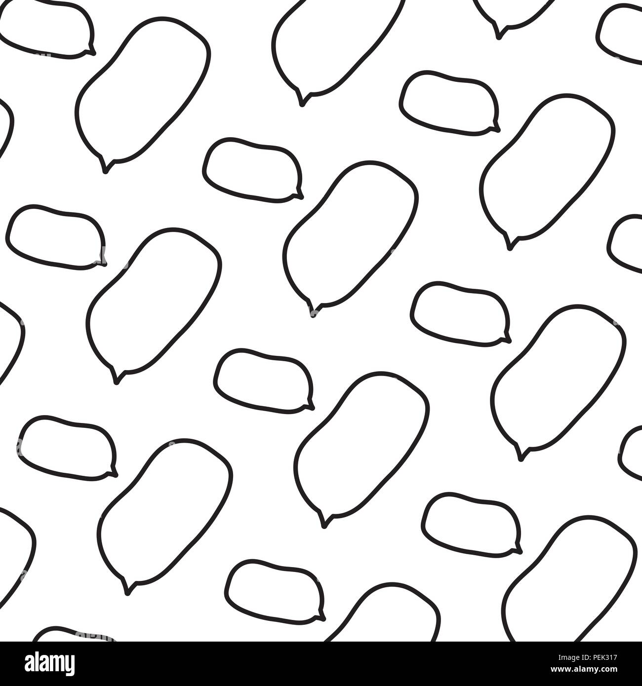 Line Chat Bubble Text Message Background Stock Vector Image And Art Alamy