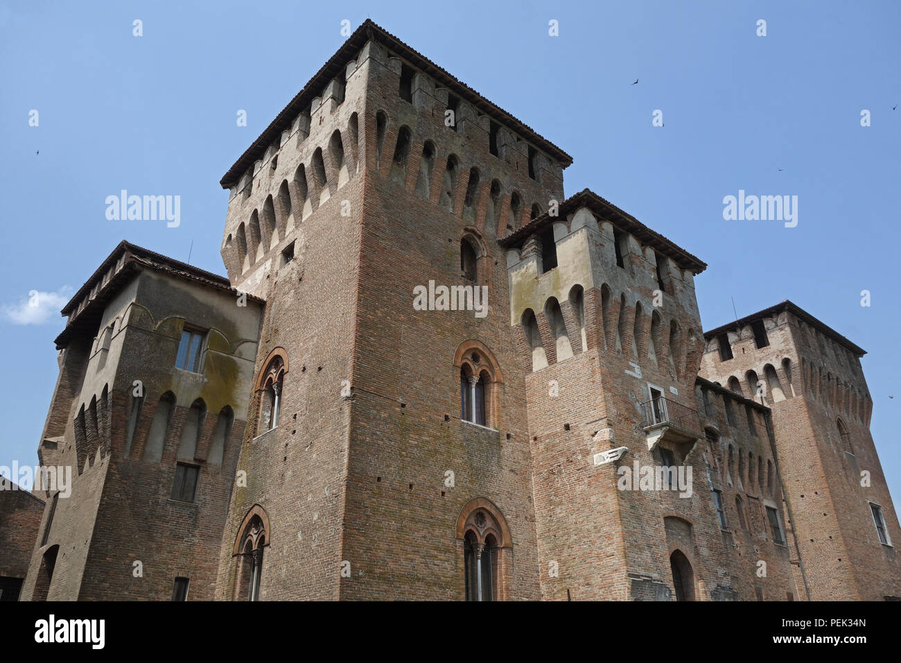 Castello di San Giorgio Medieval rectangular castle in Mantua, Italy ...