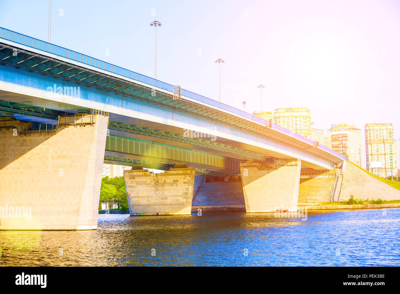Road bridge across the river Stock Photo - Alamy