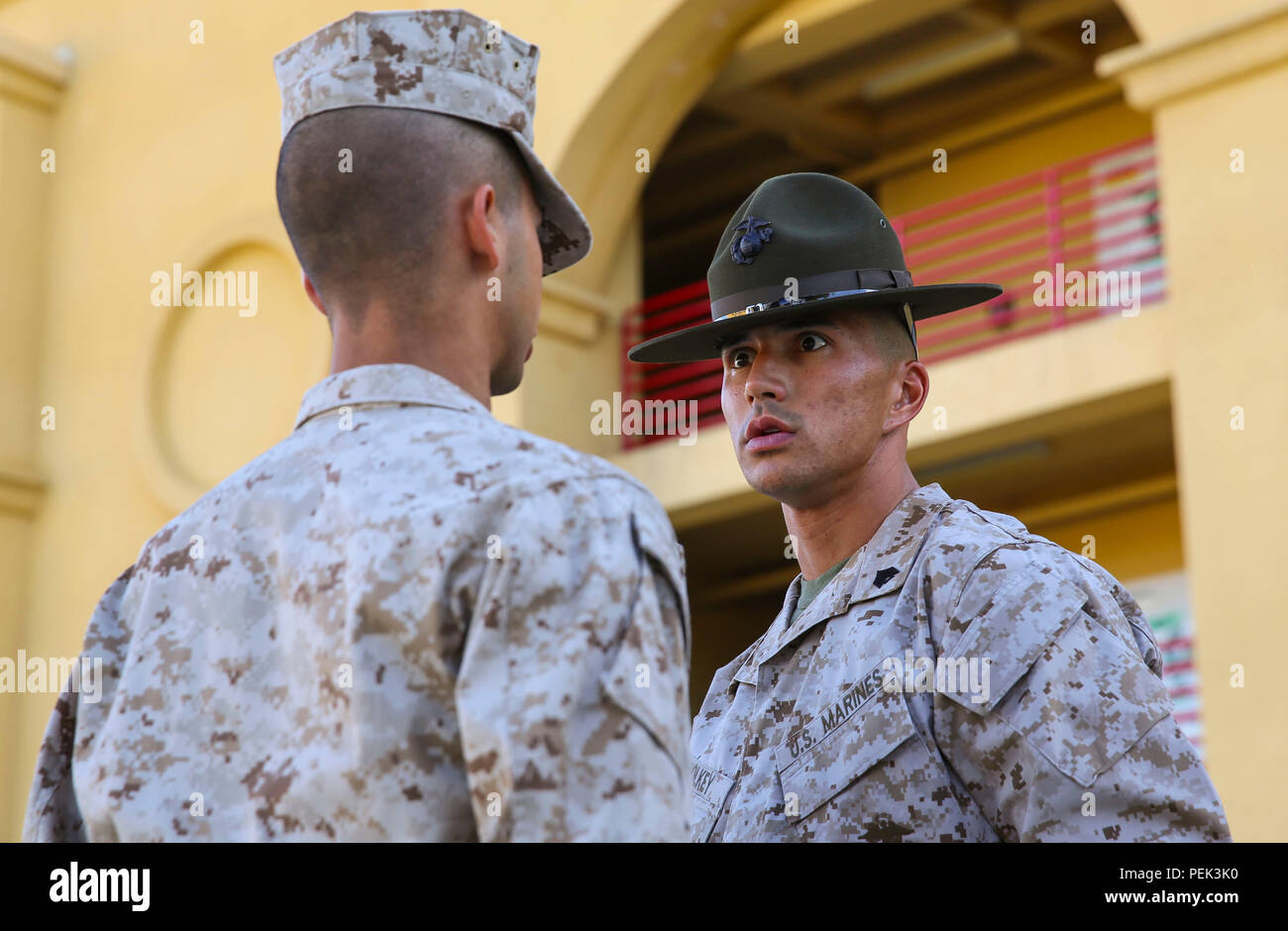Sergeant Jordan M. Holkey, drill instructor, Golf Company, 2nd Recruit ...