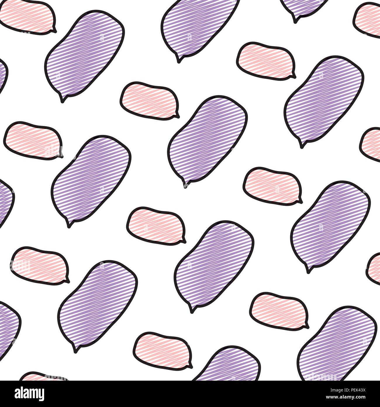 doodle chat bubble text message background Stock Vector Image & Art - Alamy