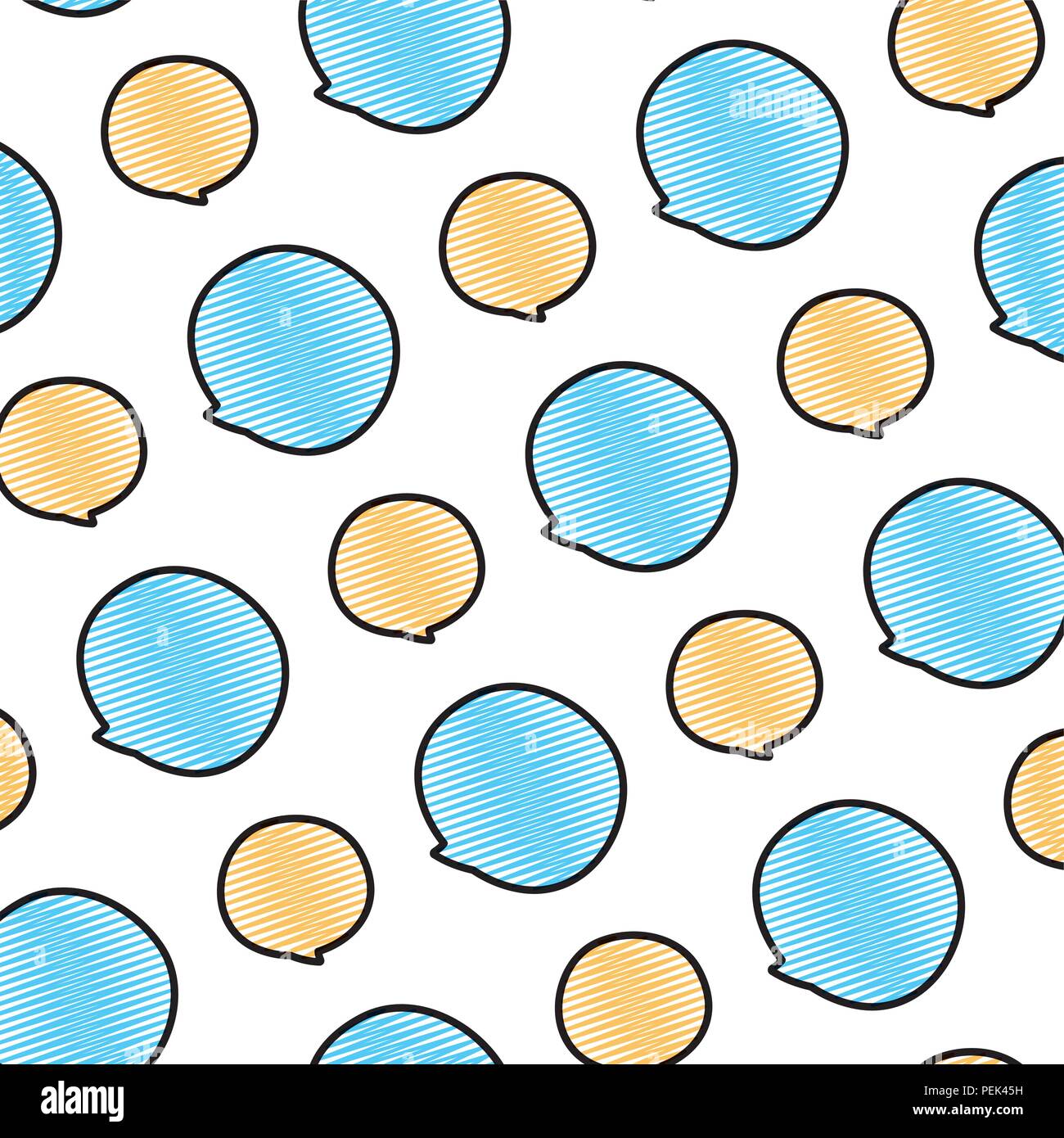 doodle chat bubble dialogue text background Stock Vector Image & Art ...