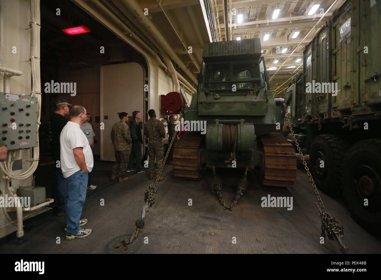 PACIFIC OCEAN (Dec. 9, 2015) U.S. Marines with Combat Logistic ...