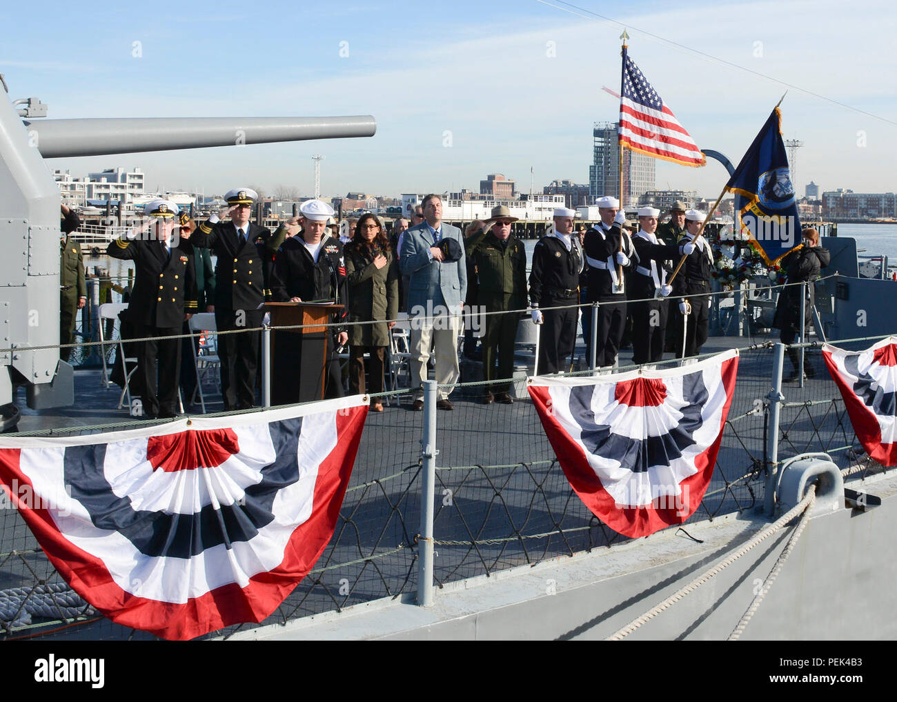Uss cassin young fletcher class destroyer hi-res stock photography and ...