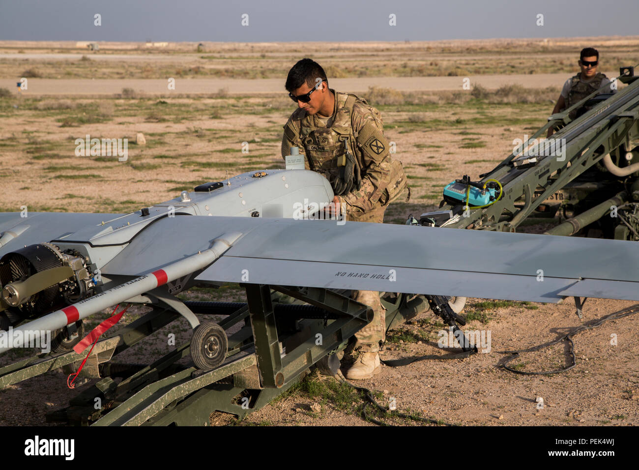 U.S. Army Pfc. Vicente Gaona with Delta Company, 7th Engineer Battalion ...