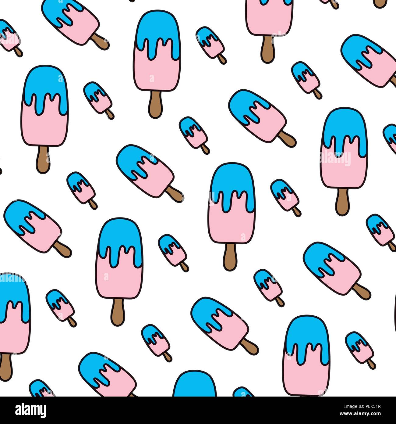 color fresh ice lolly dessert background Stock Vector Image & Art - Alamy