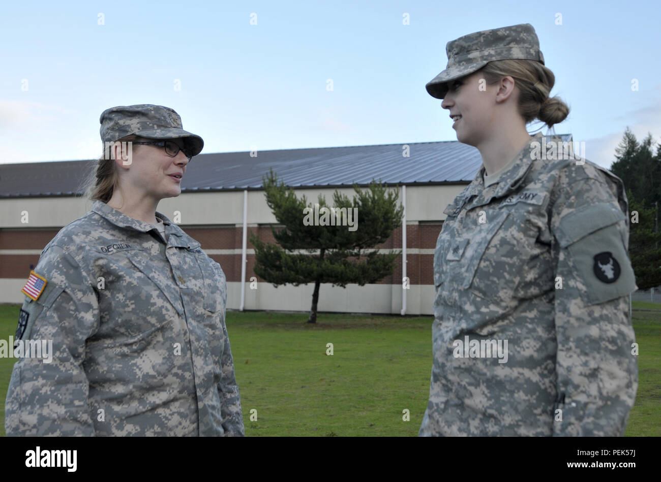 Maj. Brandi DeGier, the protection plans officer for the 34th Red Bull ...