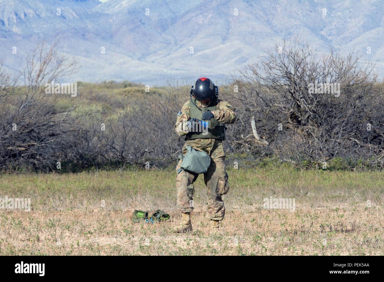 An Army crew member from A Battery, 4th Battalion, 27th Field Artillery ...