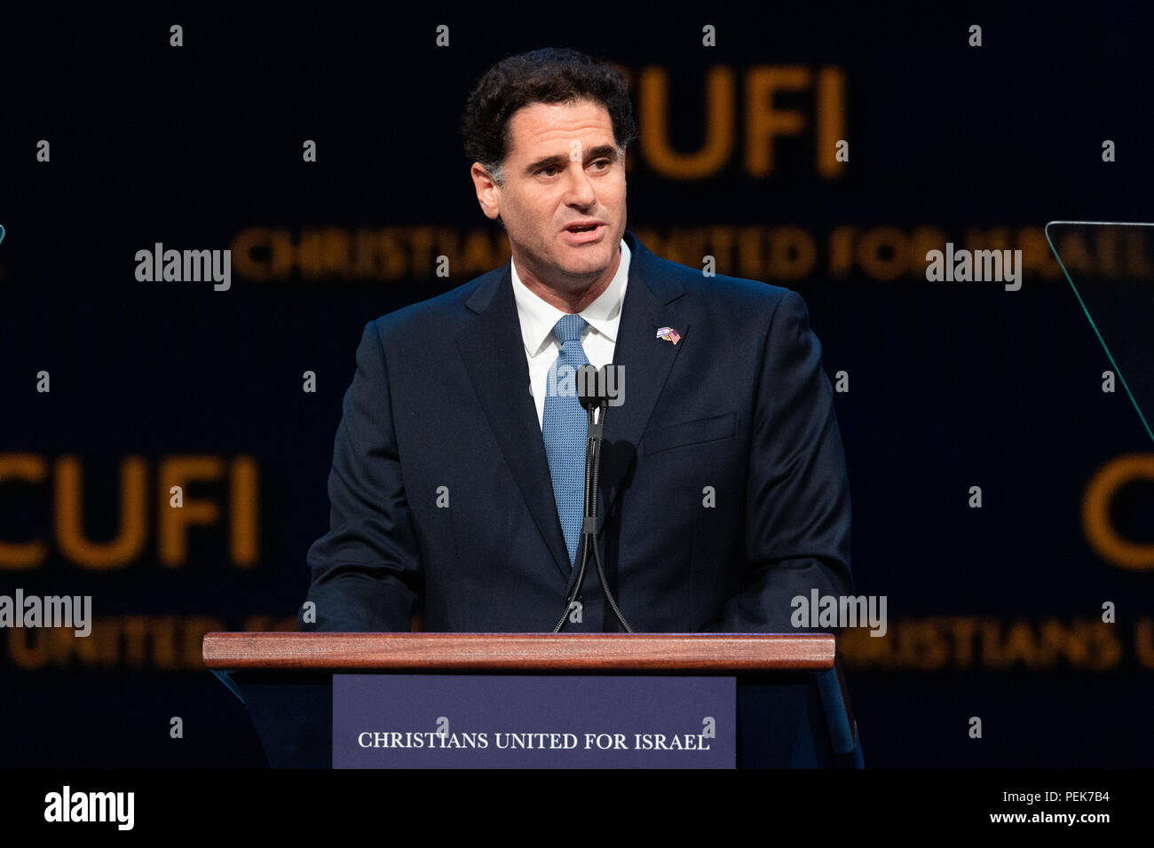 Ron Dermer, Israel's Ambassador to the United States, speaking at the ...