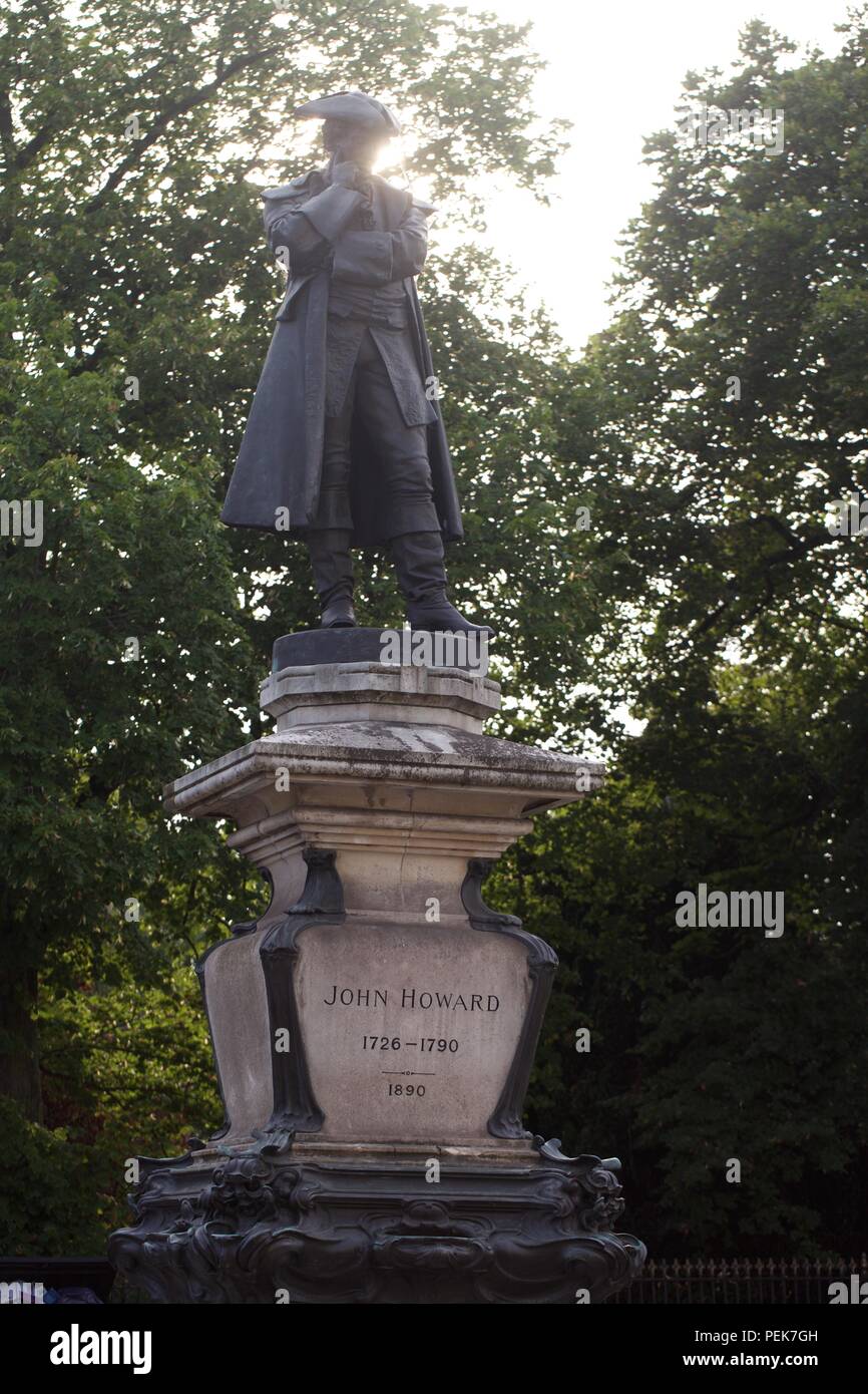 John Howard sculpture Bedford uk Stock Photo - Alamy