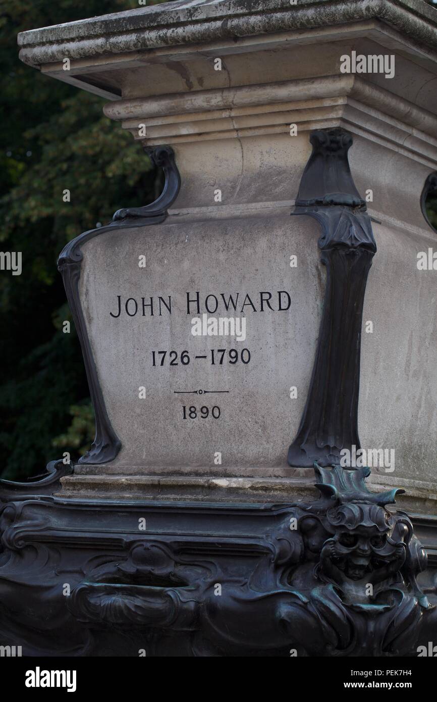 John Howard sculpture Bedford uk Stock Photo - Alamy