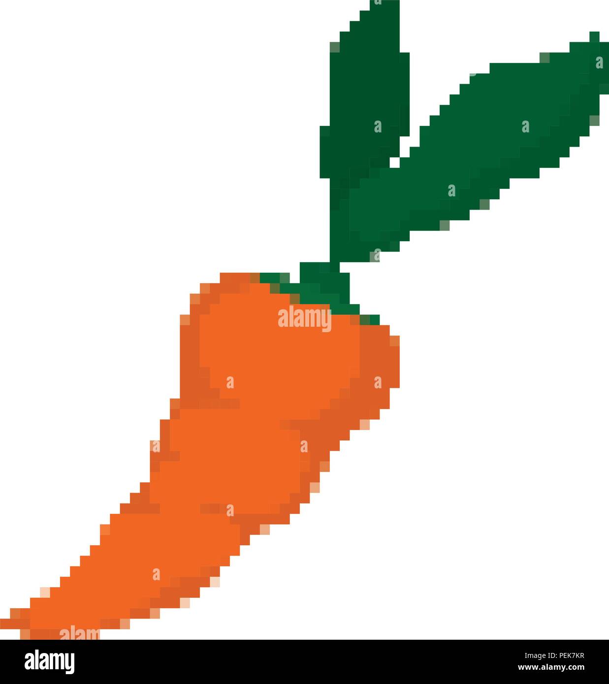 pixelated healthy carrot organic vegetable Stock Vector Image & Art - Alamy