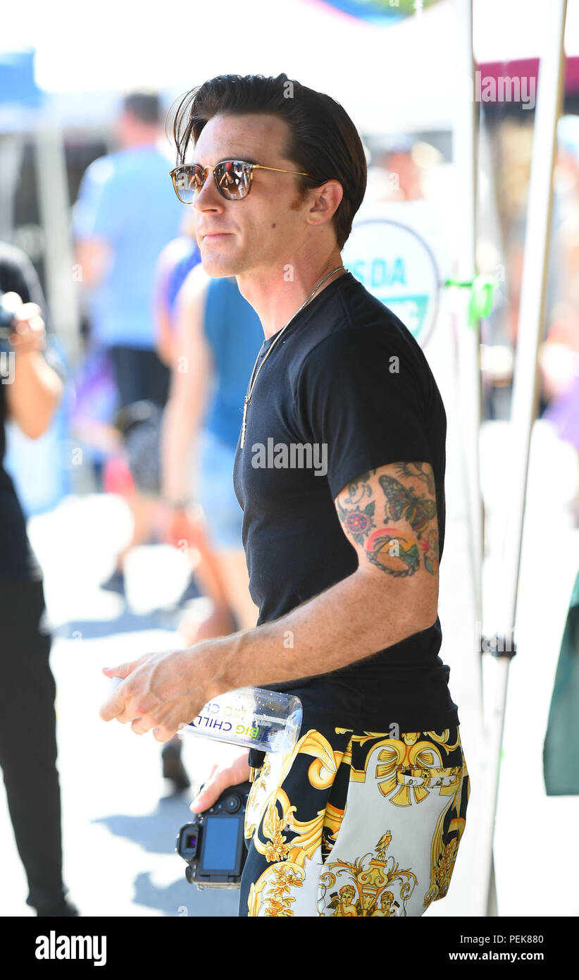 Drake Bell goes to the farmers market Featuring: Drake Bell Where: Los ...