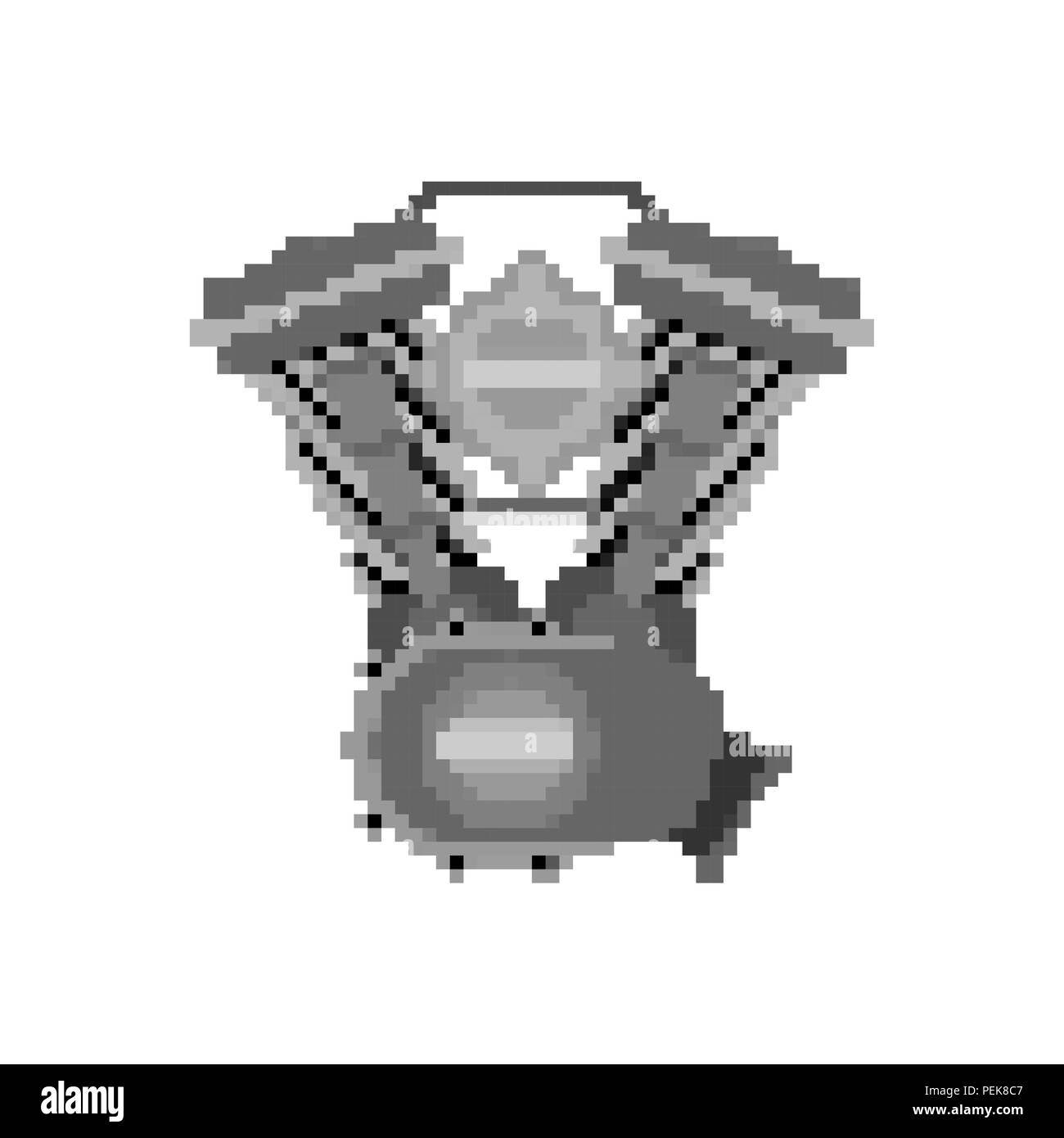 Engine Pixel art. Motor 8 bits. Vector illustration Stock Vector Image ...
