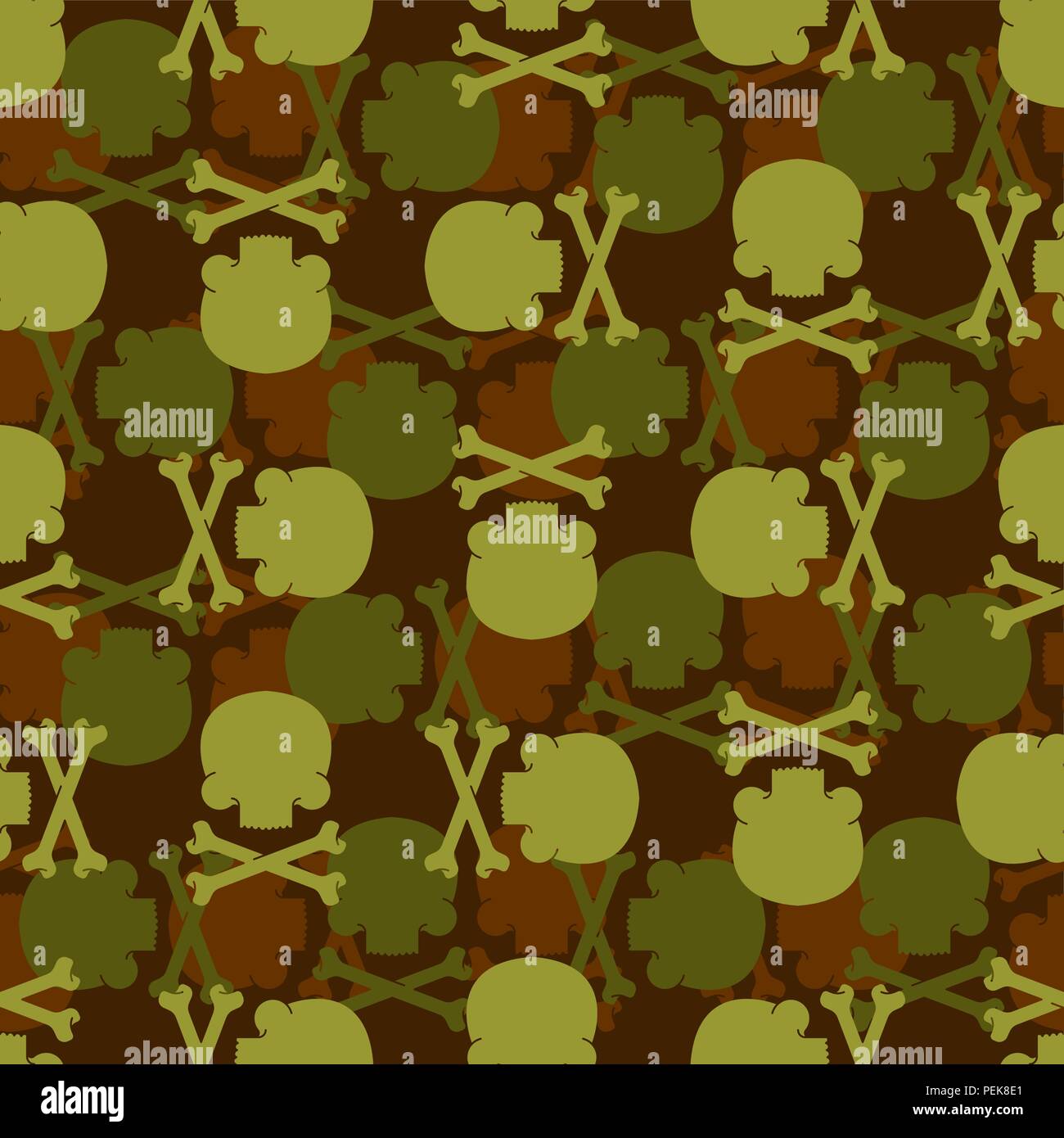 Skull and Bones army pattern seamless. death military background ...