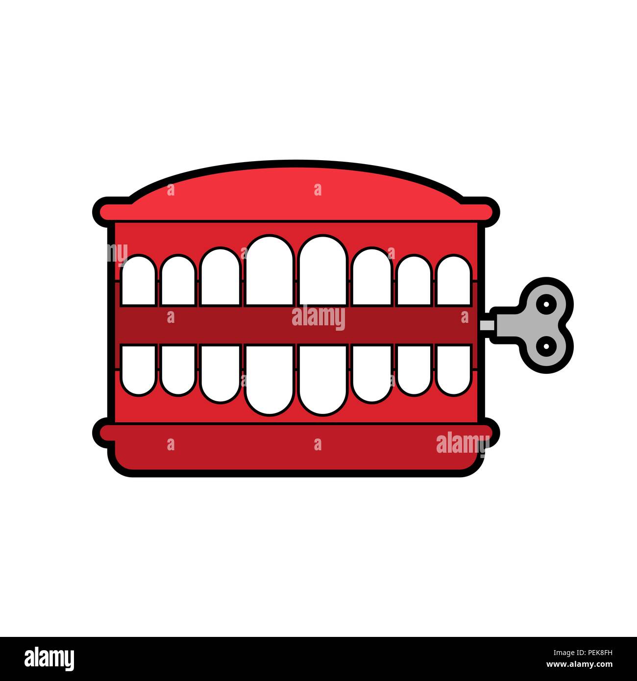 Toy denture Stock Vector Images - Alamy