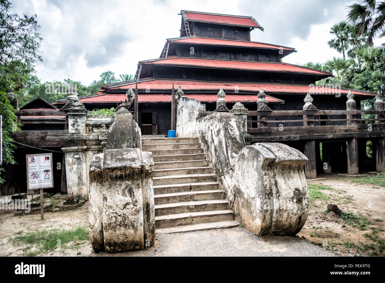 Bagaya Monastery Inwa Myanmar // INWA, Myanmar — Bagaya Monastery (also ...