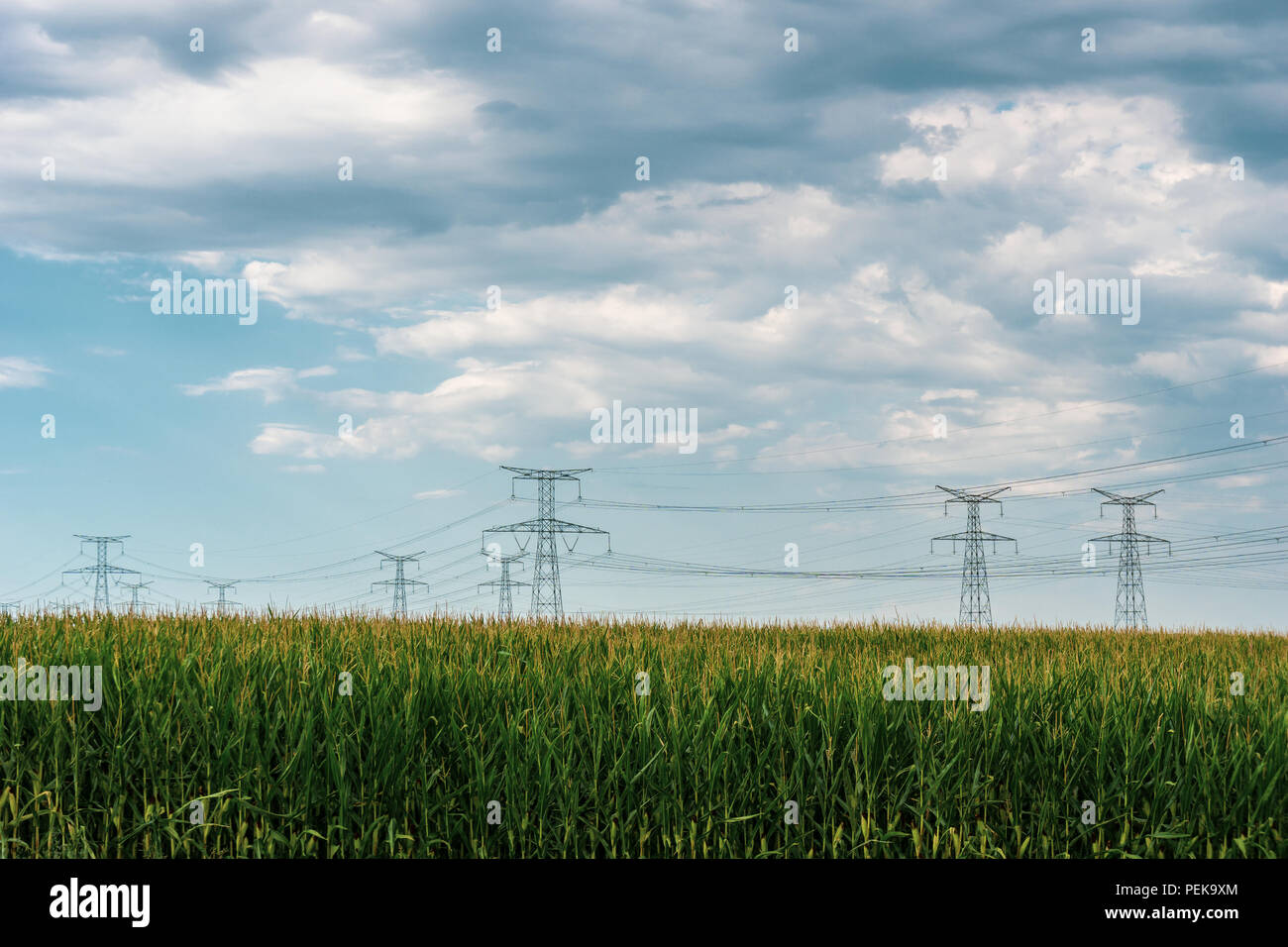 Electricity pylons france hi-res stock photography and images - Alamy